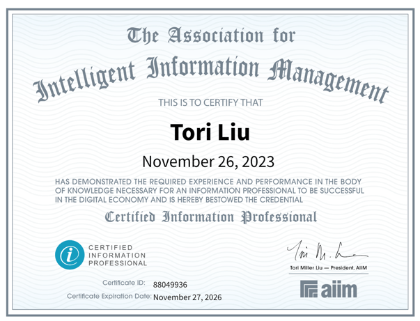 My CIP Story: Using Certification to Advance Myself and Others